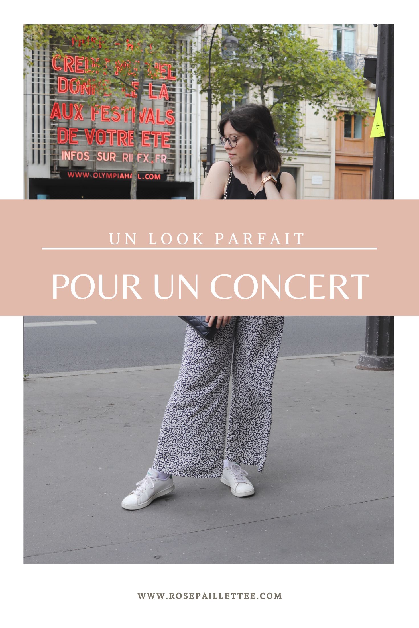 Un look parfait pour un concert | OOTD - Rosepaillettee