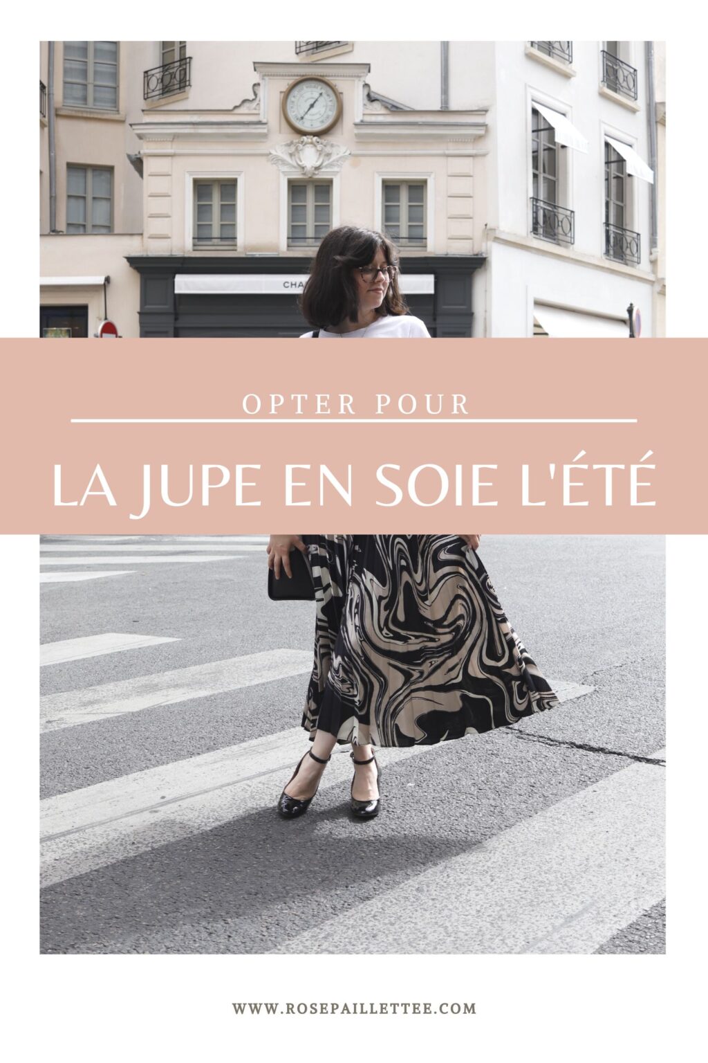 Opter pour la jupe en soie l'été | OOTD - Rosepaillettee