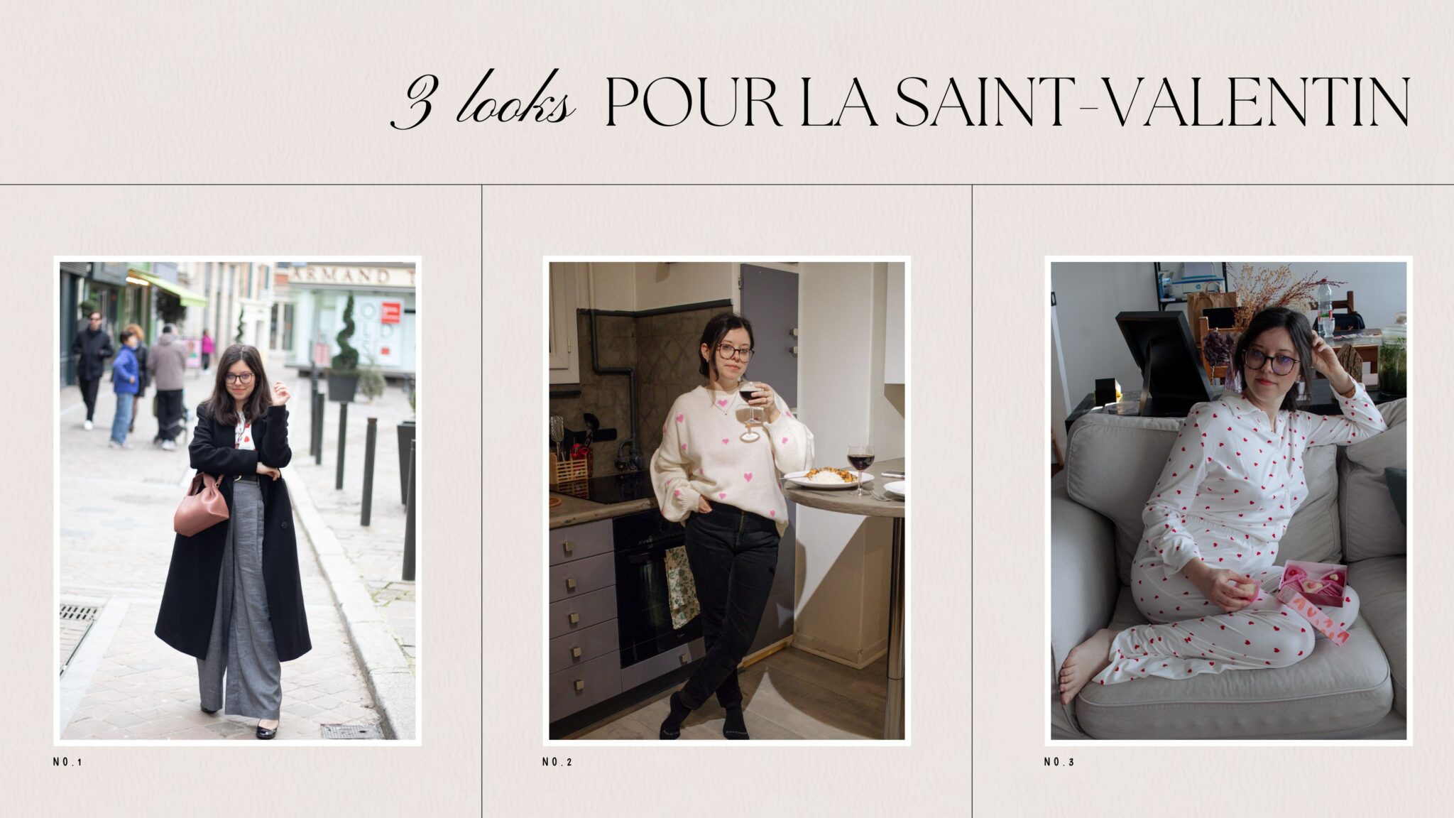 3 Looks pour la Saint-Valentin - Rosepaillettee